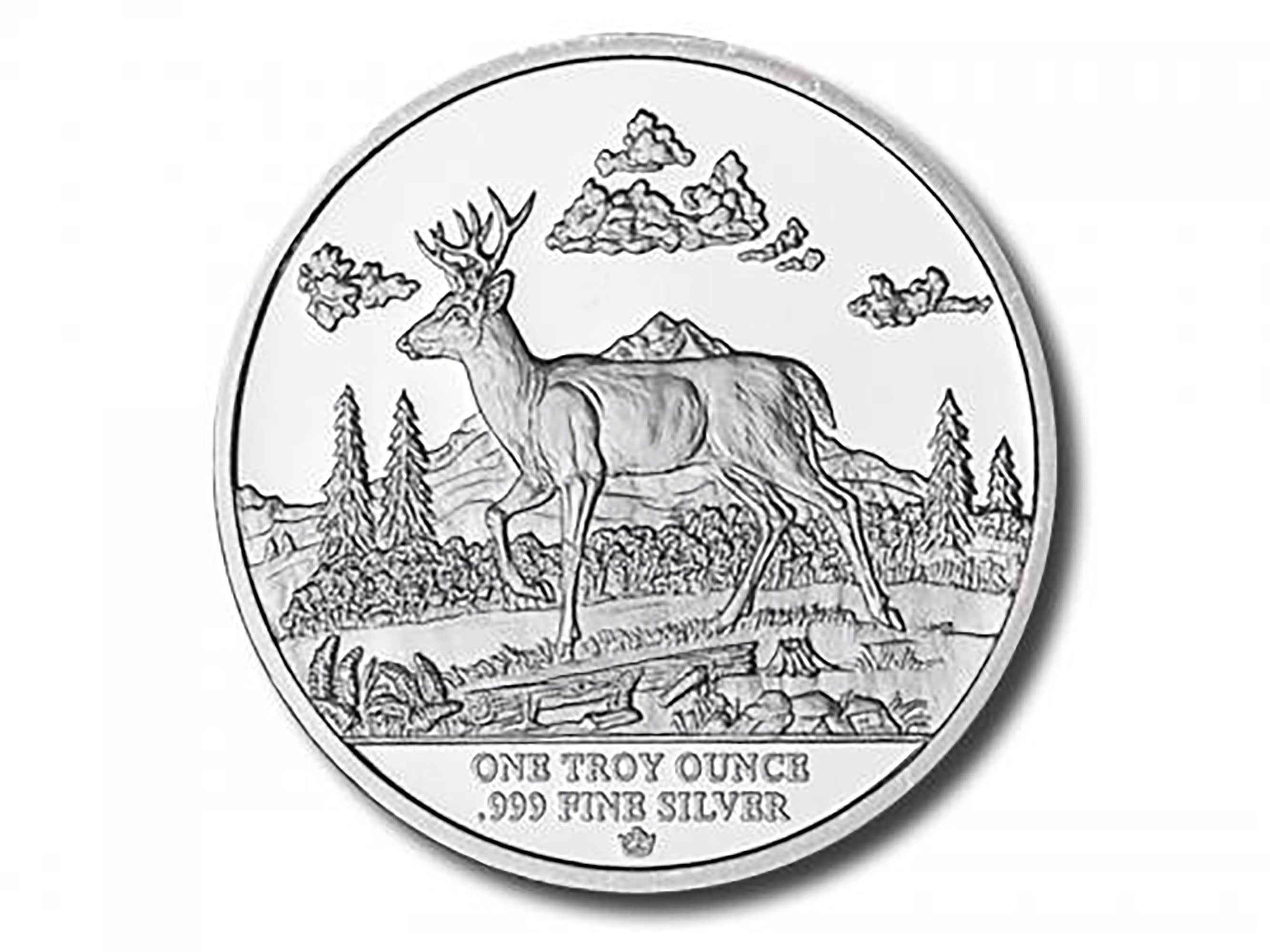 Silver Buck 1 oz 999 Round – Noble Arizona